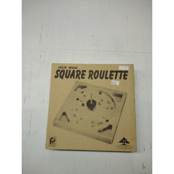 Pintoy | Toys | Vintage Square Roulette Board Game Vintage Solid Wood ...